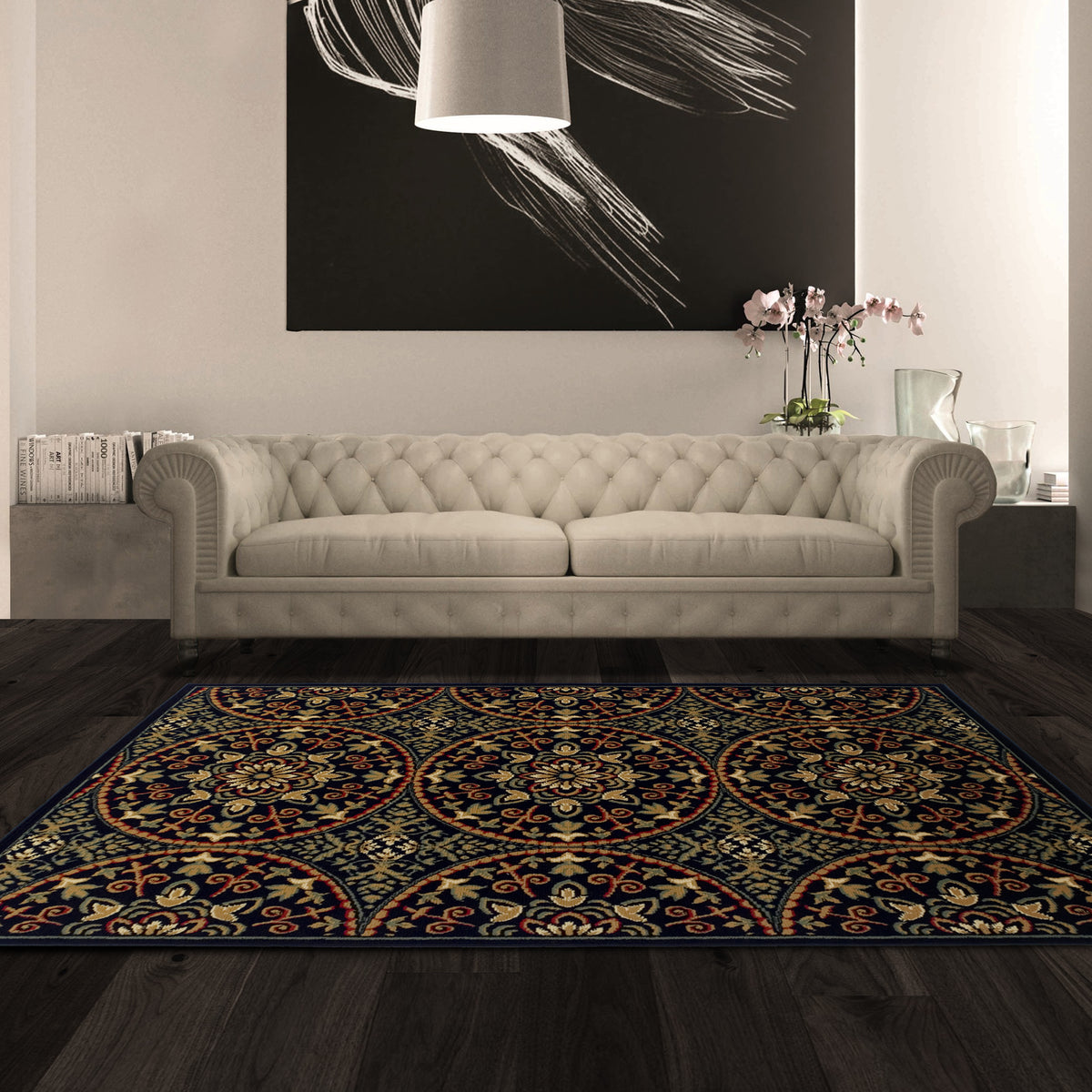 Blue Nile Mills Fancy Medallion Traditional Indoor Area Rug